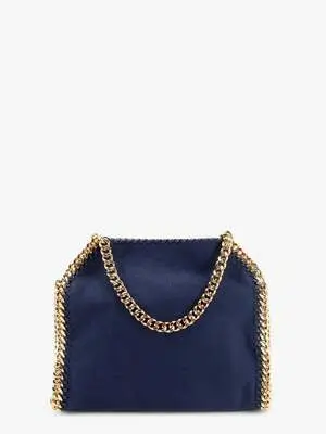 Stella McCartney Falabella Mini Velvet Crossbody Bag - Blue