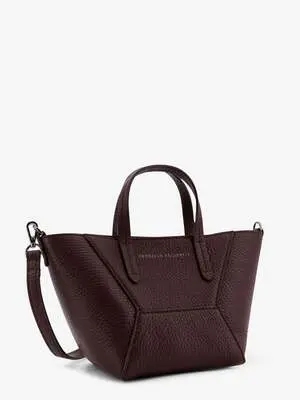 Brunello Cucinelli Leather Crossbody Bag - Red