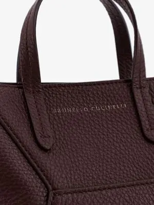 Brunello Cucinelli Leather Crossbody Bag - Red