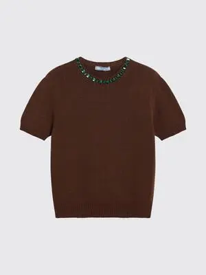 Prada Crew Neck Sweater - Brown