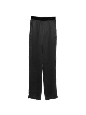TOM FORD Logo-stripe Trousers - Black