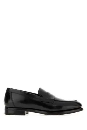 Santoni Leather Colin Loafers