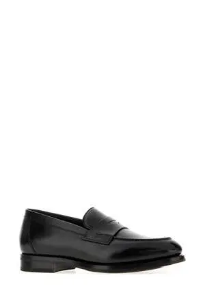 Santoni Leather Colin Loafers