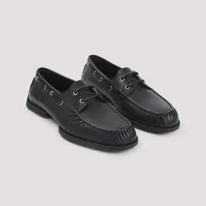 JIL SANDER Calf Leather Loafers - Black