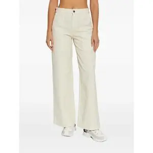 Moncler Neutrals Trousers Palazzo Pants - Cream