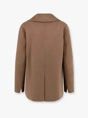 Max Mara Smmrita Virgin Wool Peacoat