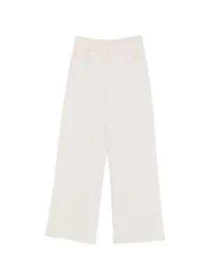 Max Mara Cotton Wide-leg Trousers - Multicolor