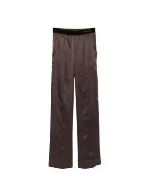 TOM FORD Logo-stripe Trousers - Brown