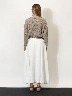 Brunello Cucinelli Viscose And Linen Skirt