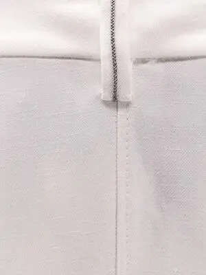 Brunello Cucinelli Viscose And Linen Skirt