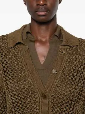 Max Mara Open-knit Cardigan