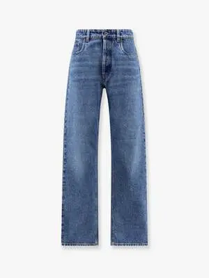 Miu Miu Blue Denim Jeans - Multicolor