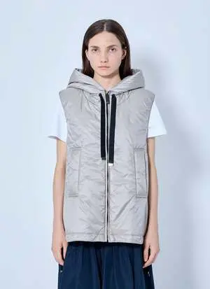 Max Mara Hooded Zip-up Vest