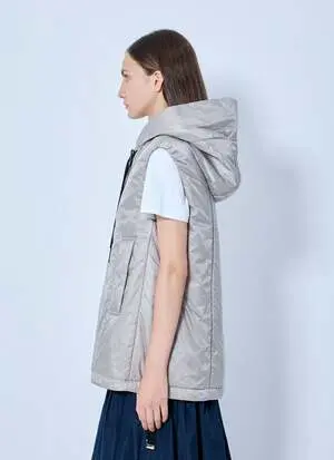 Max Mara Hooded Zip-up Vest