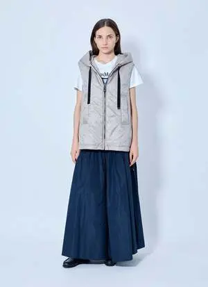 Max Mara Hooded Zip-up Vest - Cream