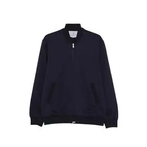 Brunello Cucinelli Zip Up Bomber Jacket - Blue