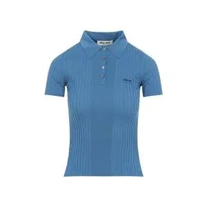 Miu Miu Wool Polo - Blue
