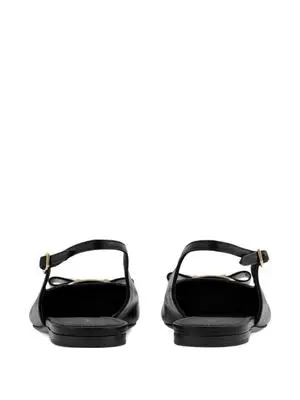 FERRAGAMO Leather Slingback Pumps - Multicolor