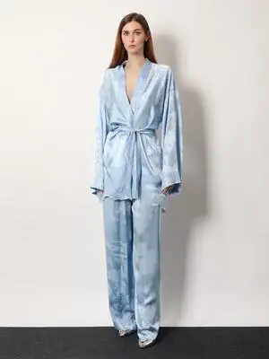 Balenciaga Wrap Silk Mini Dress