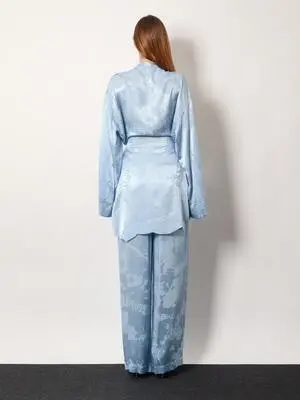 Balenciaga Wrap Silk Mini Dress
