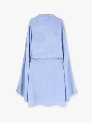 Balenciaga Wrap Silk Mini Dress