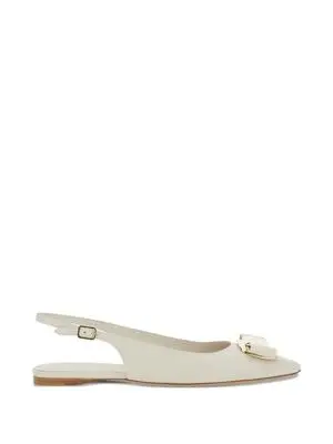 FERRAGAMO Leather Slingback Pumps - Multicolor