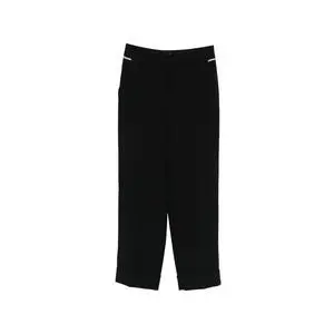 Peserico Straight Leg Trousers - Black