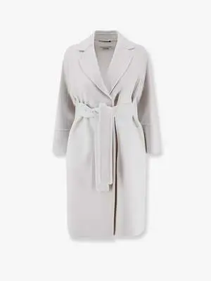 Max Mara Arona Pure Virgin Wool Coat - Cream