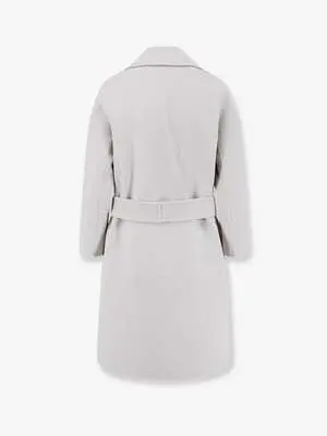 Max Mara Arona Pure Virgin Wool Coat - Cream