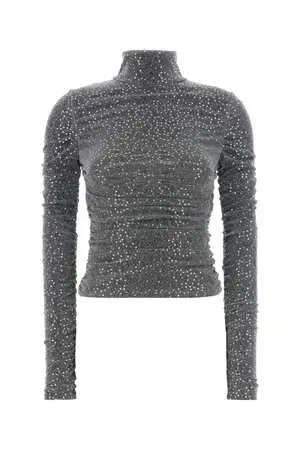 Dolce & Gabbana Silver Jersey Top