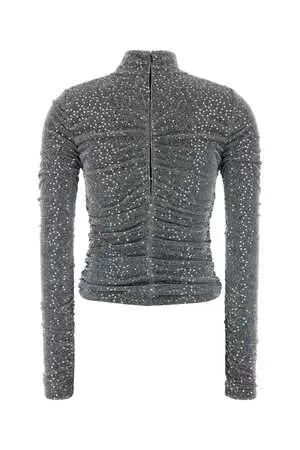 Dolce & Gabbana Silver Jersey Top