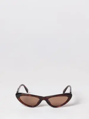 Miu Miu Triangular Frame Acetate Sunglasses With Contrast Logo - Multicolor