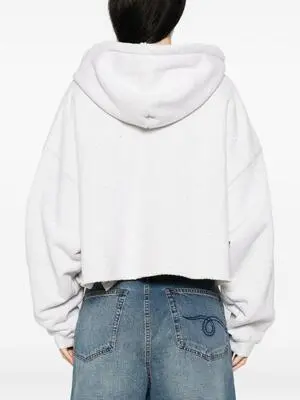 GOLDEN GOOSE Cotton Cropped Hoodie - Multicolor