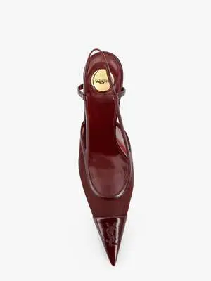 Saint Laurent Renee Mesh Pump With Cassandre Toe - Multicolor