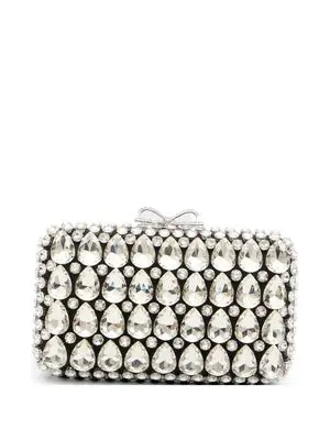 SELF-PORTRAIT Crystal Embellished Clutch - Multicolor