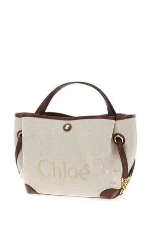Chloé Leather Trimmed Logo Handbag - Multicolor