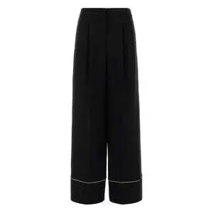Fendi Trousers Straight Trousers - Black