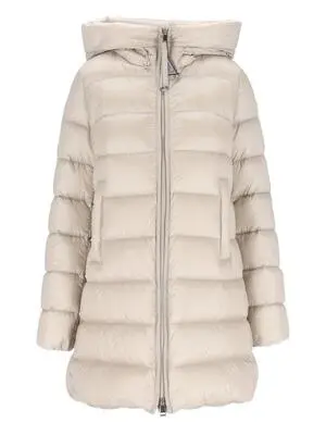 Moncler Suyen Longue Saison Down Jacket - White