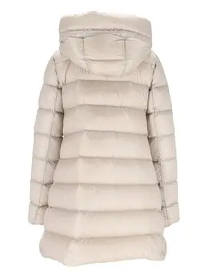 Moncler Suyen Longue Saison Down Jacket - White