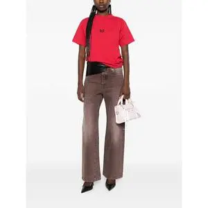 Balenciaga Tops T-shirts & Jerseys - Red