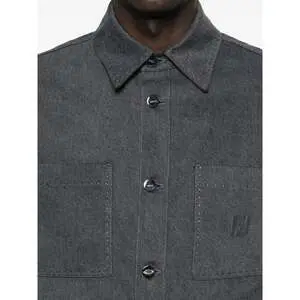 Fendi Grey Jackets Shirt Jackets