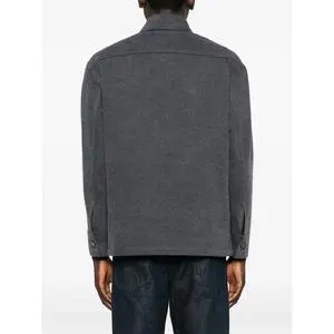 Fendi Grey Jackets Shirt Jackets - Gray