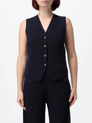 Max Mara Fuggito Single-breasted Tailored Vest - Blue
