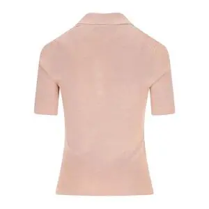 Fendi Short Sleeve Polo Top - Pink