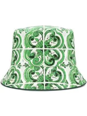 Dolce & Gabbana Majolica Bucket Hat - Green