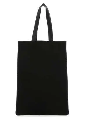 JIL SANDER Canvas Shopping Bag - Black
