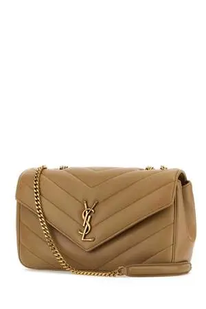 Saint Laurent Camel Leather Medium Loulou Shoulder Bag - Brown