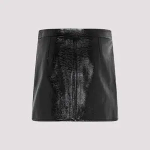 COURREGES Courrèges Vinyl Mini Skirt - Black
