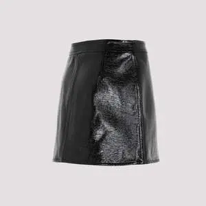 COURREGES Courrèges Vinyl Mini Skirt - Black