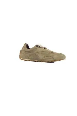 Bottega Veneta Suede Lace Up Sneakers - Multicolor